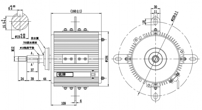 50 60HZ 3 Phase Industrial Motor 380V-440V For Air Conditioning Axial ...