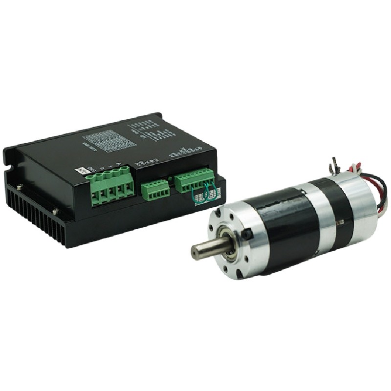 56JBX DC24v 20-100W Brushless Geared Motor With Planetary Gearbox For ...